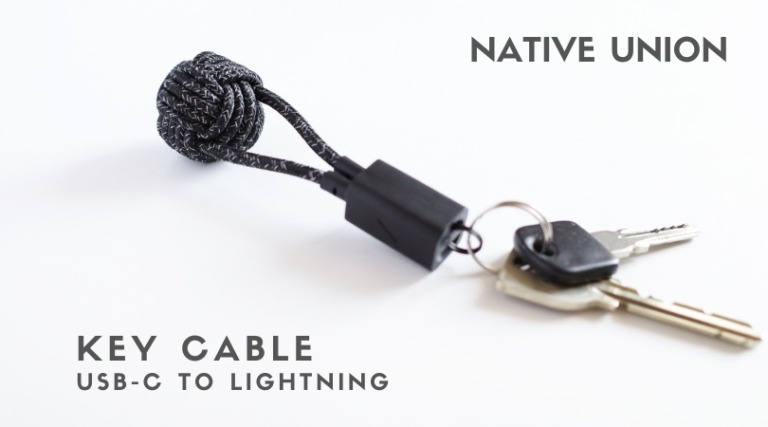 NATIVE UNION KEY Cable レビュー｜（USB-C to Lightning）充電ケーブルが隠れたカッコ良すぎるキーホルダー ...