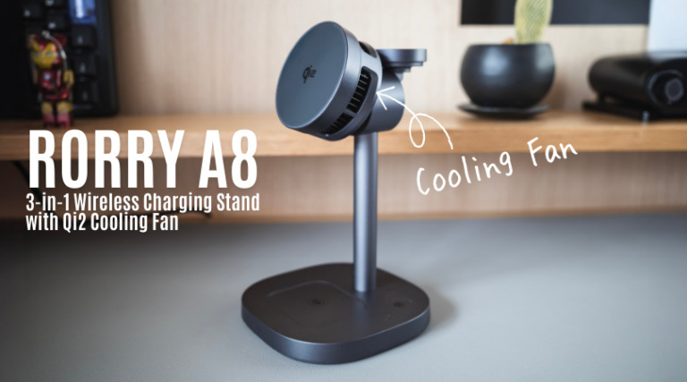 RORRY A8 Qi2冷却機能付き3in1ワイヤレス充電器 レビュー｜ワイヤレス充電スタンドの最適解 | gadgetlogy